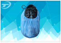 China CPE Disposable Shoe Covers with Elastic Attachment 36x15cm ISO Certified for sale