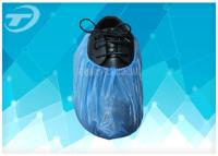 China CPE Disposable Shoe Covers with Elastic Attachment 36x15cm ISO Certified for sale