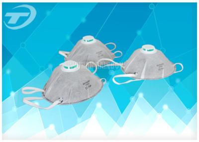China 3 Ply Disposable Face Mask with Valve 80% Filtration CE EN149 Certified Dust Respirator for sale