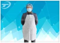 China Disposable Non-Woven Fabric Plastic Aprons 80x125cm Neck and Waist Tie Comfortable for sale