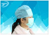 China Disposable Surgical Cap Polypropylene Spunbond Fabric Sweat Absorption Elastic Back 25gsm Free Size for sale