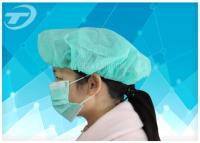 China Disposable PP Nonwoven Bouffant Round Cap 21 Inch Medical Hair Cover for sale