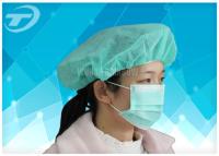 China SBPP Round Elastic Disposable Surgical Hats 18 21 24 Inch Hospital Food Industry for sale