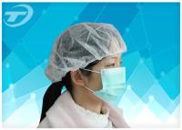 China Disposable Nonwoven Mob Cap 18-24 Inch Single Double Elastic Bouffant Head Cover for Medical Food Industry for sale