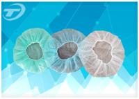 China Disposable PP Bouffant Caps 21 Inch Single Elastic Surgical Mob Cap for Hospital Food Industry for sale
