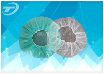 China Disposable PP Nonwoven Bouffant Round Cap 21 Inch Medical Hair Cover for sale