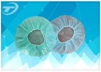 China Disposable Nonwoven Mob Cap 18-24 Inch Single Double Elastic Bouffant Head Cover for Medical Food Industry for sale