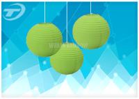 China Colorful Chinese Round Paper Lanterns 8-16 Inch Rice Paper Party Decorations for sale