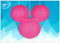China Colorful Chinese Round Paper Lanterns 8-16 Inch Rice Paper Party Decorations for sale