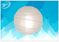 China White Hanging Paper Lanterns With Rice Paper And Metal Wire Material for sale