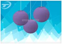 China Colorful Chinese Round Paper Lanterns 8-16 Inch Rice Paper Party Decorations for sale