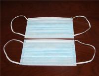 China Disposable Nonwoven 3 Ply Face Mask with Ear Loops 17x9.5cm 50pcs per Box for sale