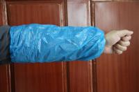 China Disposable Plastic PE Sleeve Cover 40x20cm White Red Yellow Blue LDPE Dustproof for sale