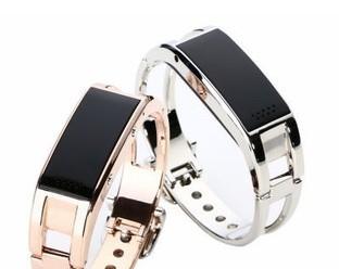 China MTK6260, stainless steel bluetooth bracelets with OLED caller ID for Ladies and Men for sale
