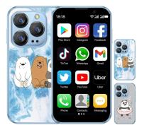 China A8 Pro-a 3.0-inch Mini 3g Red Phone 2+16g Android 9.0 Kids Mobile Phone Birthday Gift Give Stickers for sale