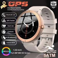 China Woman Man Smart Watch 5ATM Waterproof GPS Built-in Dual-band GNSS Bluetooth Gold And Bluetooth Equipped for sale