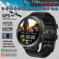 China Built-in Dual-band GNSS 466*466 Compass Bluetooth Call Sport Smartwatch 1 Buttons and 5ATM Waterproof for Men for sale