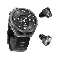 China Fitness TWS Smart Watch Bluetooth Dual Headset Call 2 In 1 Earbuds And Smartwatch for sale