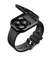 China Sport Fitness Tracker SmartWatch D12 TWS 2 In 1 Smartwatch With Bluetooth Headset for sale
