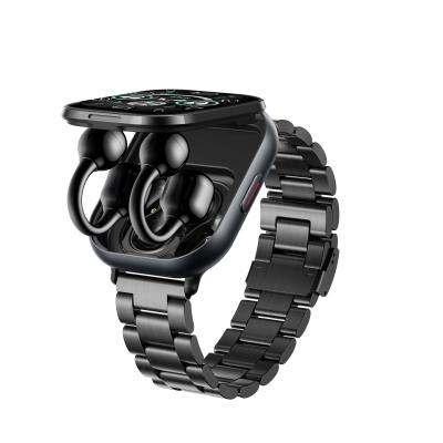China TWS 2 in 1 Wireless Bluetooth Call D12 Music Playback Sport Fitness Tracker Earbuds Smartwatch for sale