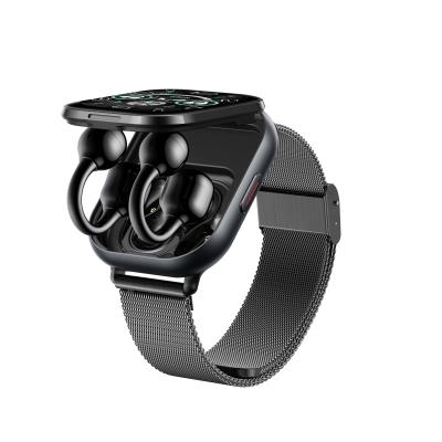 China Ergonomic Heart Rate Smart Watch With Earbuds , Sleep Monitoring Smartwatch 2 In 1 for sale