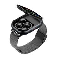 China Ergonomic Heart Rate Smart Watch With Earbuds , Sleep Monitoring Smartwatch 2 In 1 for sale