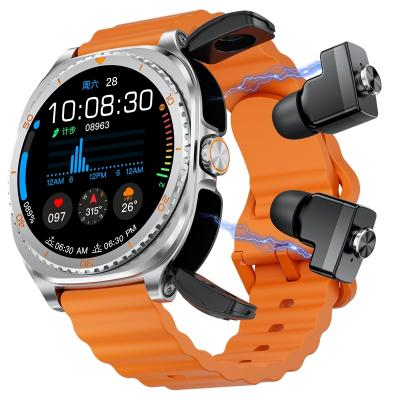 China two-in-one smartwatch (with earphones)NFC 400mAh TWSwireless heart rate blood oxygen for sale
