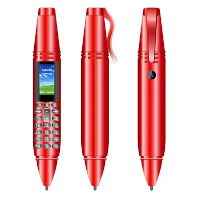 China AK007 Mini Mobile Phone 0.96 Inch OLED Display Wireless FM Radio Pen Style 2G Feature Phone for sale