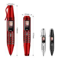 China AK007 Mini Mobile Phone 0.96 Inch OLED Display Wireless FM Radio Pen Style 2G Feature Phone for sale