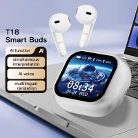 China COB Touch TYPE C Charging AI Translator Earphones Bluetooth 5.4 Sports Wireless Headphones for sale