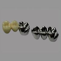 China Best Ddental Lab For Crowns | CoCr Full Metal Crown And Bridge Smooth Polished Customizable for sale
