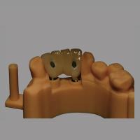China China Dental Outsourcing | Gold Plating Nitrogen Titanium Abutments Dental Implants Cad/Cam Compatibility for sale