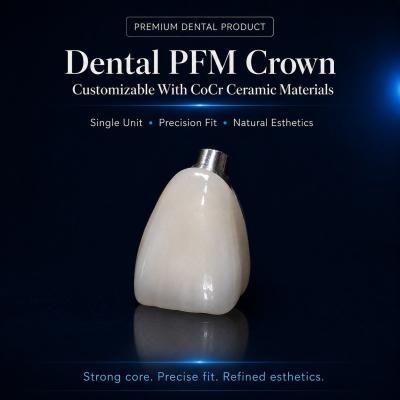 China Co‑Cr PFM Dental Crown | Custom Lab Restorations for Dentists for sale