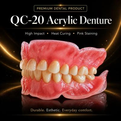 China QC‑20 Heat‑Cured Acrylic Denture | Custom Full Denture Dental Lab for sale