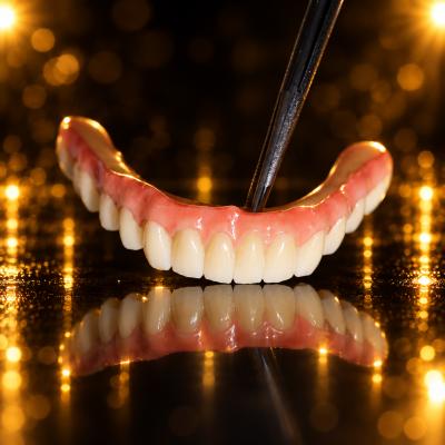 China Custom Dental Prosthesis— AOX CLASS 2（zirconia implant bridge gingival stain ） for sale