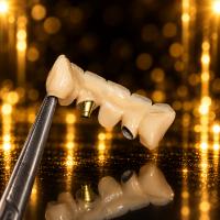 China Dental Lab Custom Implant Bridge — Implant Retained Porcelain Fused Metal Bridge for sale