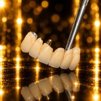 China Dental Lab Custom Implant Bridge — Implant Retained Porcelain Fused Metal Bridge for sale
