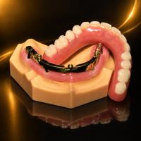 China Lmplant Dental Laboratory | Full Acrylic Denture All On X Dental Lmplants AOX Class 4 With Locator Attachment for sale