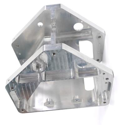 China Customized Precision 5 Axis CNC Milling Service Machining Metal Block Machined Anodized Aluminum Parts for sale