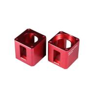 China OEM SS Milled Metal Parts 5 Axis Clean Finish Anodized Different Color for sale