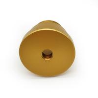 China Custom Aluminum Metal CNC Turning Machining Parts With Anodized Yellow And Purple for sale