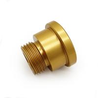 China Custom Aluminum Metal CNC Turning Machining Parts With Anodized Yellow And Purple for sale
