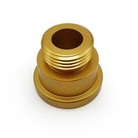 China Custom Aluminum Metal CNC Turning Machining Parts With Anodized Yellow And Purple for sale