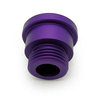 China Custom Aluminum Adapters CNC Machining With Purple Anodizing 15um-25um for sale