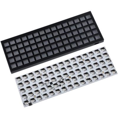 China Diy Metal Anodized Keyboard Board Aluminum Stainless Steel Titanium Custom CNC Machining Mechanical Keyboard Case for sale