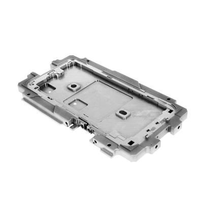 China Factory Supply Aluminum Alloy Middle Frame Accessories Processing High Precision CNC Machining Mobile Phone Middle Frame for sale