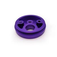 China Fabrication Services Blue Case Anodizing Sandblasting Aluminum CNC Part For Bicycle for sale