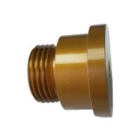 China ODM CNC Turning Gold Anodized Metal Aluminum Part Threaded Part For Hardware for sale