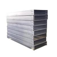 China 100-800mm Heavy Duty Stainless Steel Cable Tray / Solid Bottom Cable Tray for sale