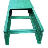 China Green Fiberglass Ladder Tray Very Light Fire Safety Frp Cable Ladder for sale